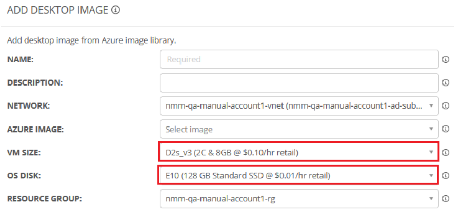 VM Size and Disk Options – Nerdio Help Center