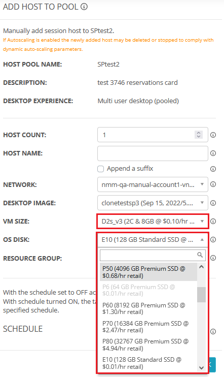 VM Size and Disk Options – Nerdio Help Center