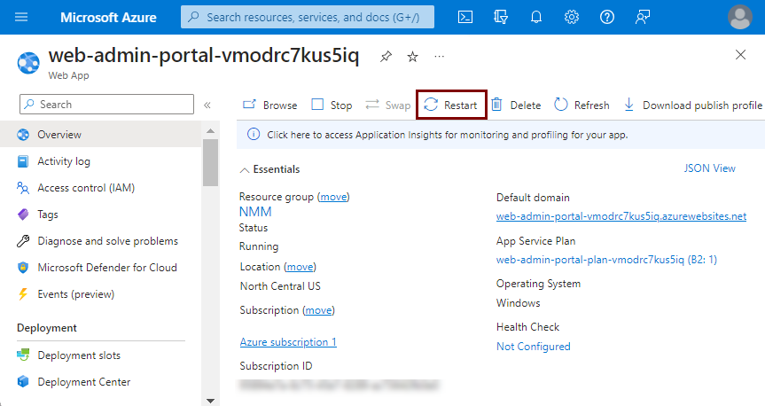 How Can I Reboot Web Application Services in Azure? – Nerdio Help Center