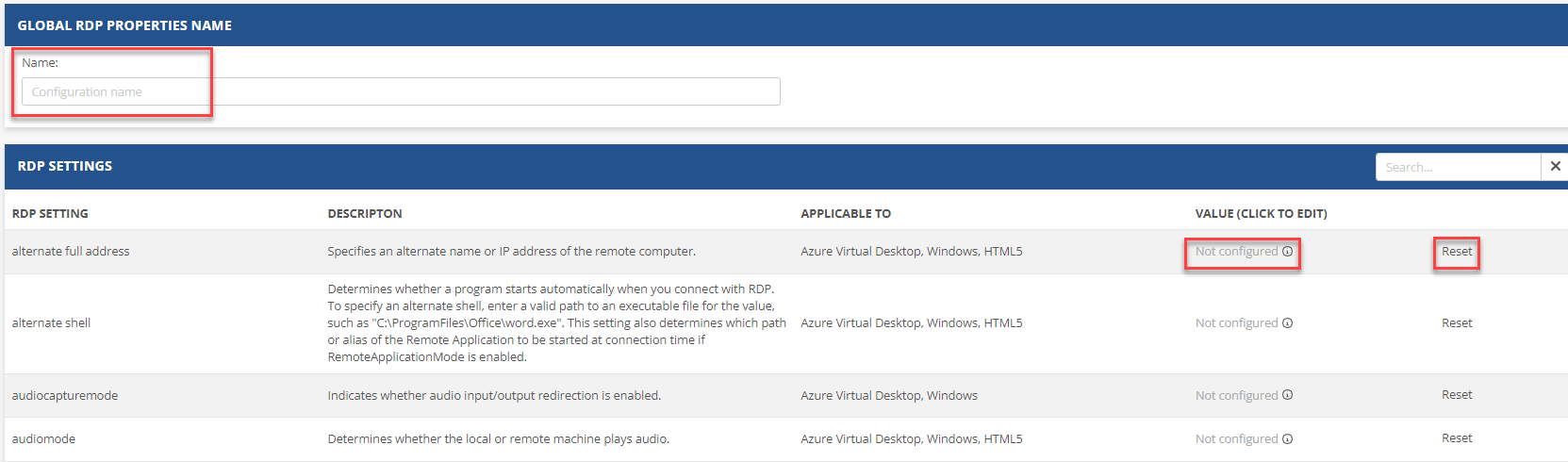 Global RDP Settings – Nerdio Help Center