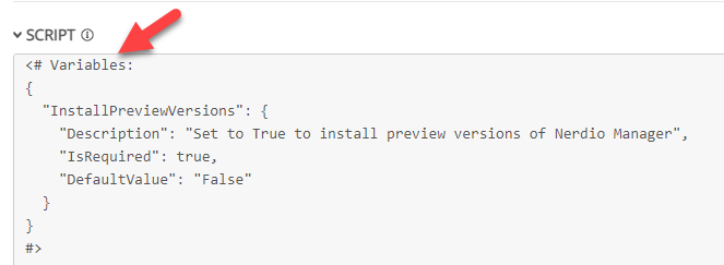 Scripted Actions: Azure runbooks variables integration – Nerdio Help Center