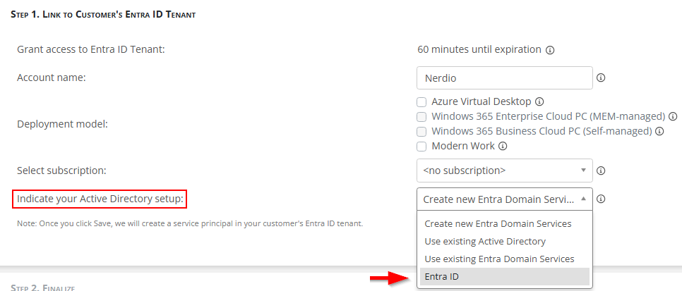 Add an Entra ID account – Nerdio Help Center