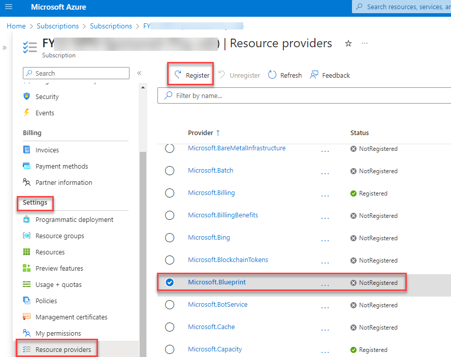 Register Azure resource providers – Nerdio Help Center