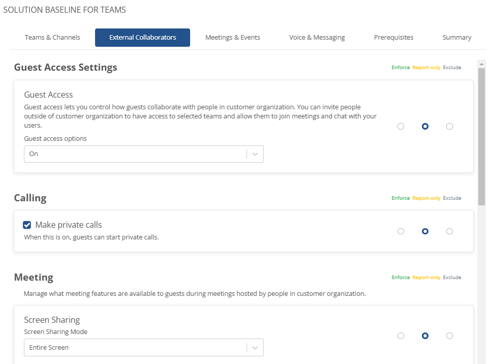 Configure a solution baseline for Teams – Nerdio Help Center