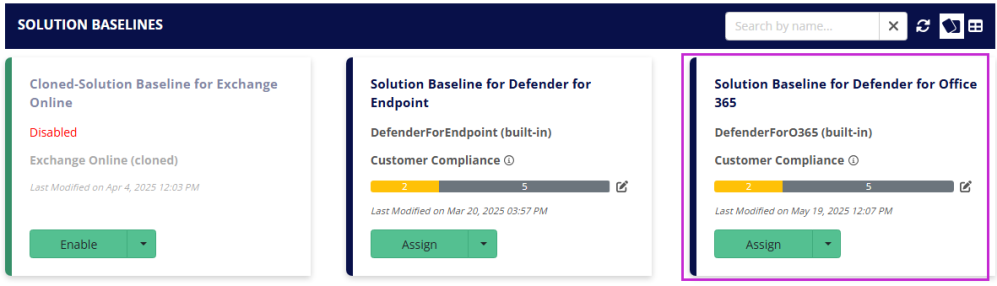 Configure and assign solution baselines for Defender for Office 365 ...